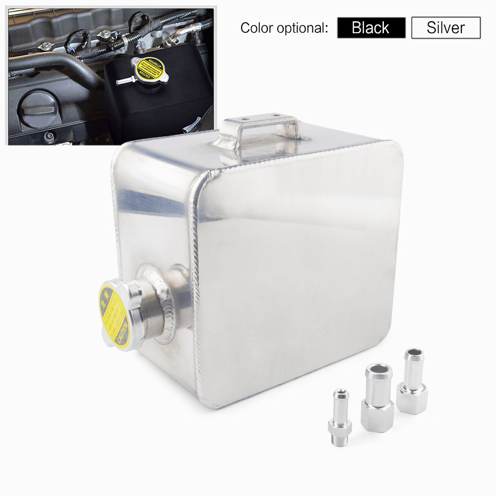 2L Litre Polished Alloy Header Expansion Water Tank & Cap WATER HEADER ...