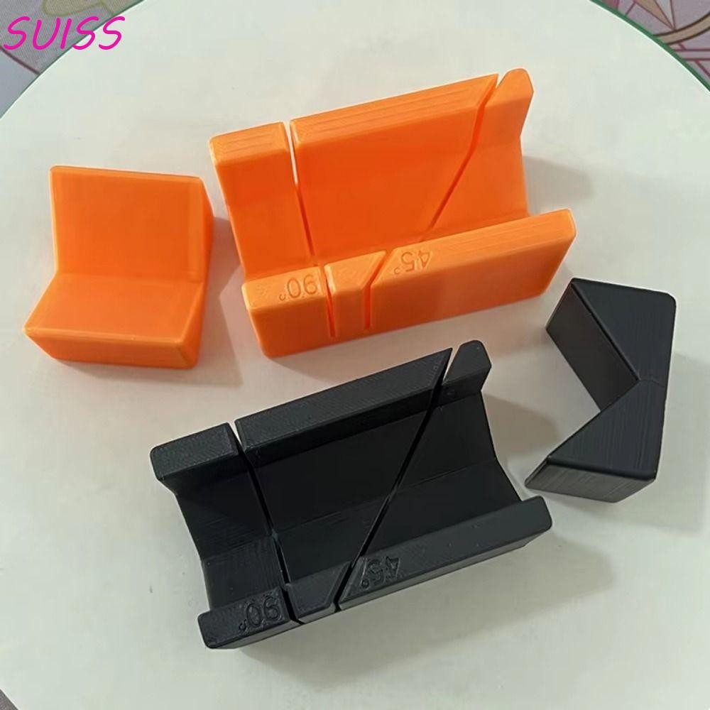 SUISS 3D Printing Woodworking Tools, 45-Degree Orange Miter Saw Guides ...