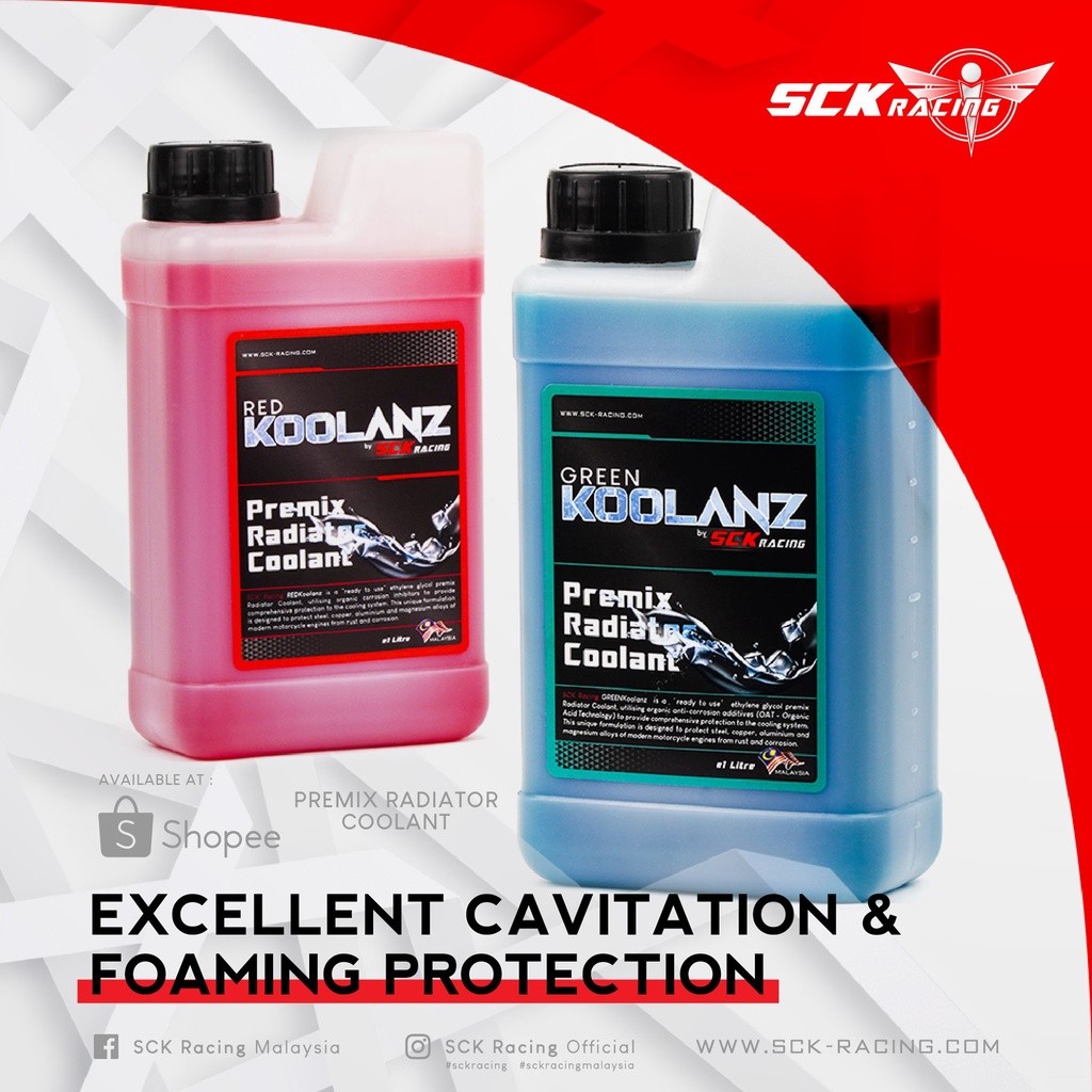 [ 1L ] SCK Racing Premix Radiator Coolant WATER COOLANT AIR COOLANT **1 ...