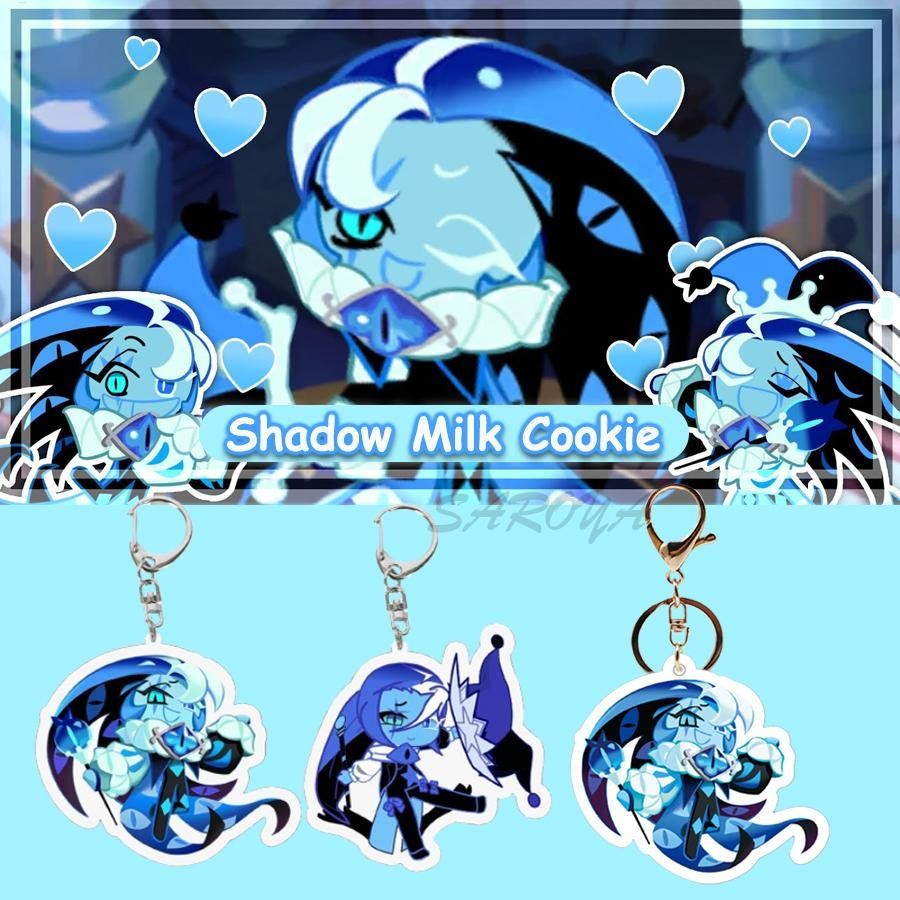 Cookie Run: Kingdom Shadow Milk Cookie Keychain Game Cookie Run Acrylic ...