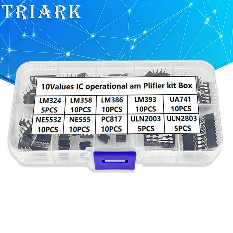 85PCS Electronic Component Assortment Kit LM324 LM393 LM358 LM386 ...