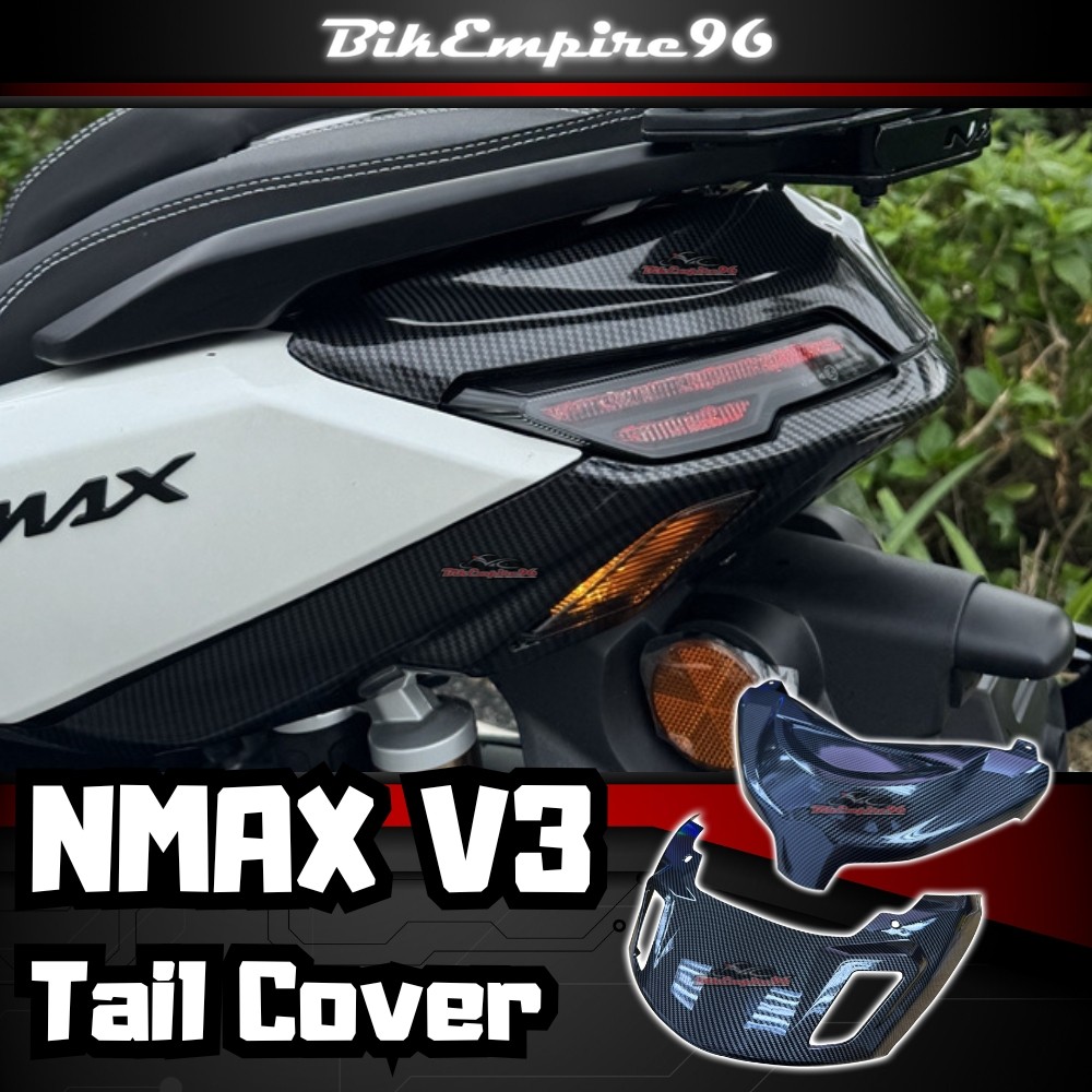 Nmax V3 155 2025 Tail Cover Water Transfer Carbon Rear Light Cover ...