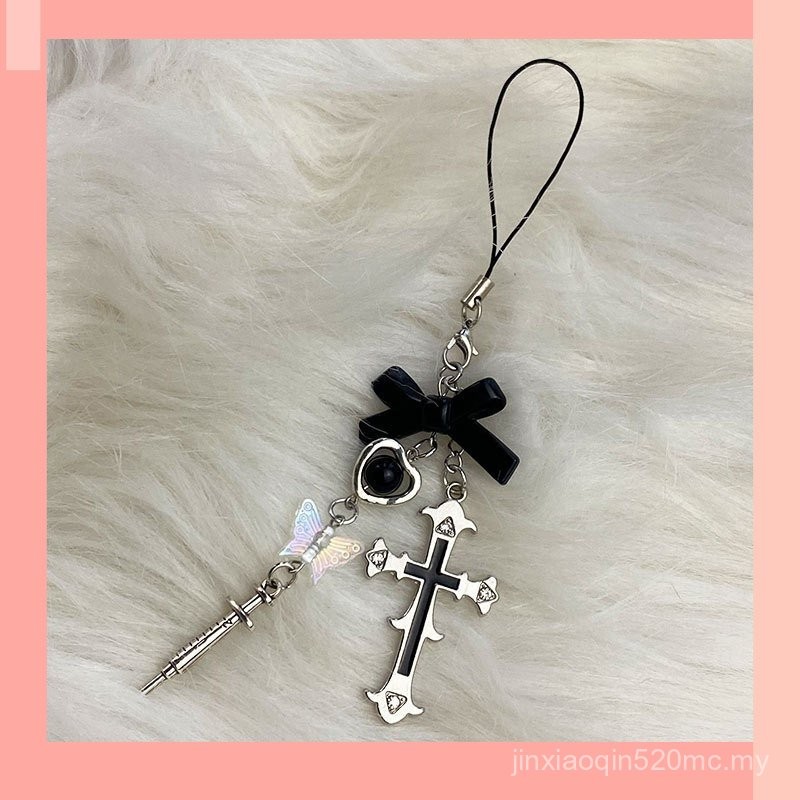 [JIN] Retro Y2K Millennium Style Sweet Cool Laser Butterfly Cross ...