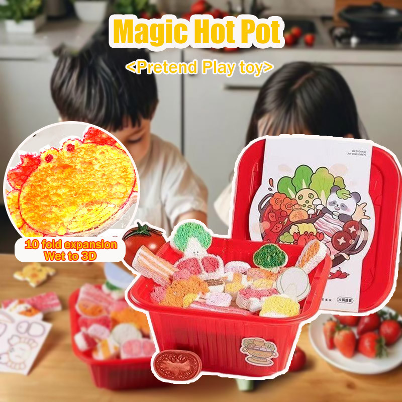 Magic Hot Pot Bubble Pinching Painting Kids Kitchen Pretend Play Toy ...