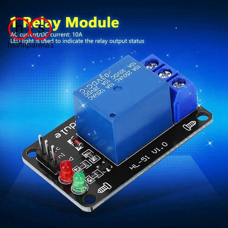 1-Way Relay Driver Module with LED Indicator Microcontroller Compatible PLC MCU Control Board ...