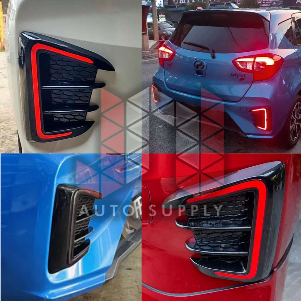 Perodua Myvi MG3 Facelift 2022 2023 2024 Dynamic Rear Bumper Reflector ...
