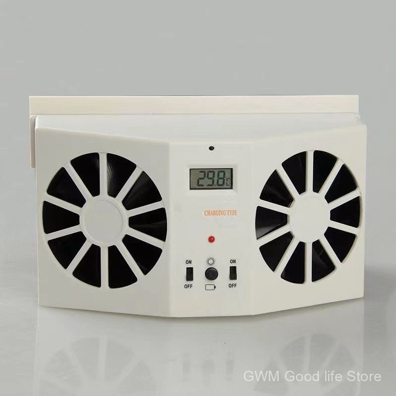 Double Head Solar Exhaust Fan Car Exhaust Fan Car Window Cooler Car ...