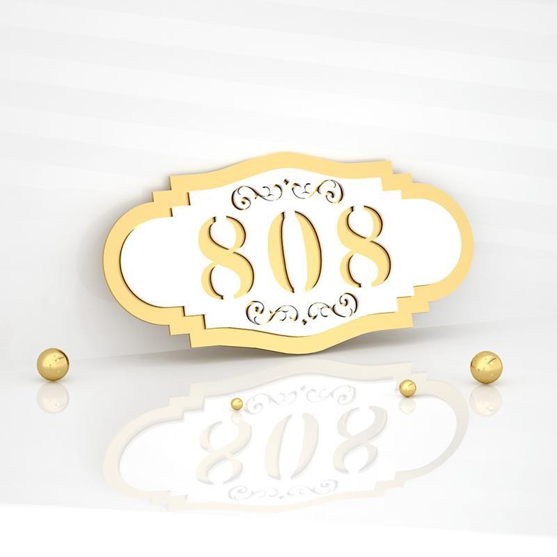 Unit number signage door number house number plate Acrylic house number ...