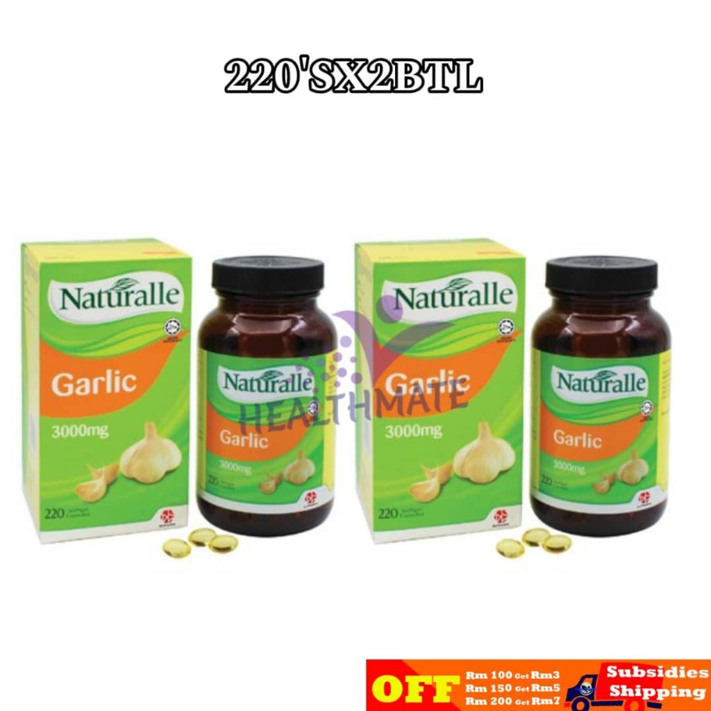 Naturalle Garlic 3000 mg Softgel Capsules (2 x 220's) | Shopee Malaysia