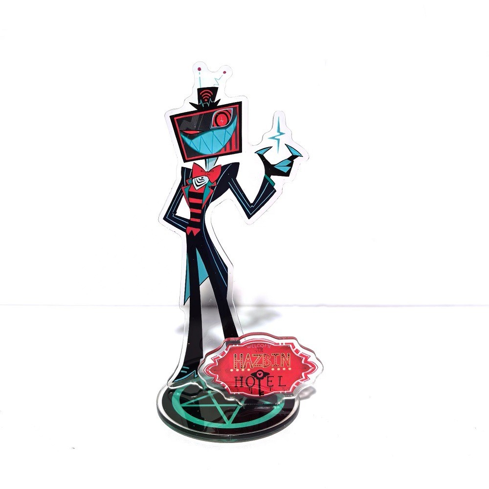 Keychain, Standee Model Anime Cartoon Hazbin Hotel Character Vox Niffty ...
