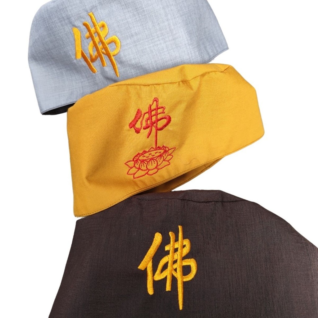 Double Layer Buddha Character Monk Hat/Layer Hat Spring Style Gray ...