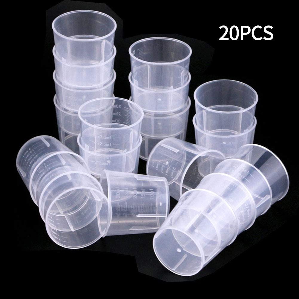 Measure Cups Calibration Surface Light Weight Transparent Useful Scales ...