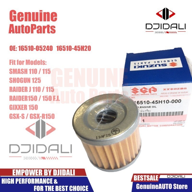 new oil filter 16510-45h20 forsmash shogun raider150 gixxer gsx thunder ...