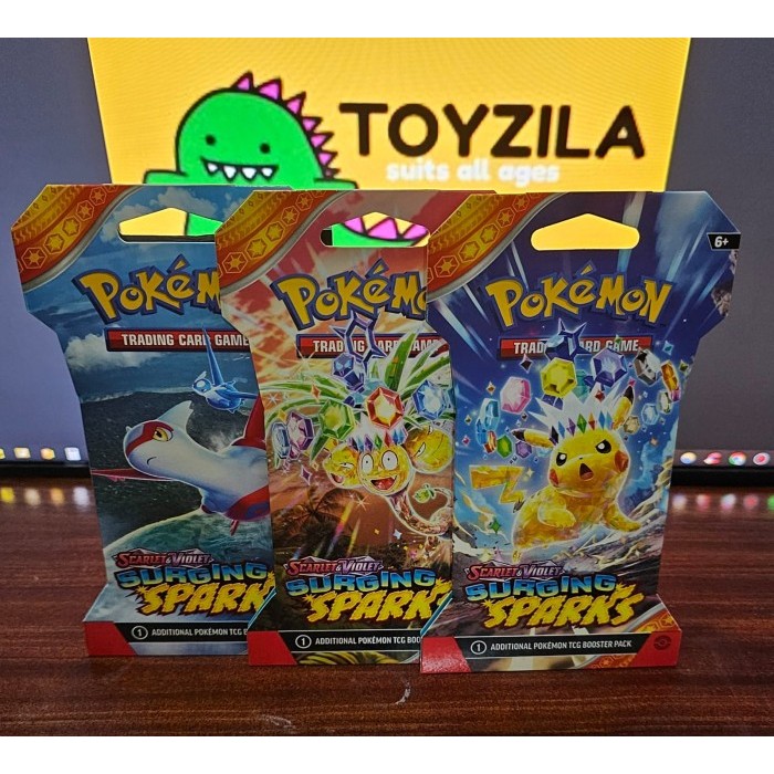 Pokemon CARD TCG SURGING SPARKS SV8 SLEEVED BOOSTER PACK | Shopee Malaysia