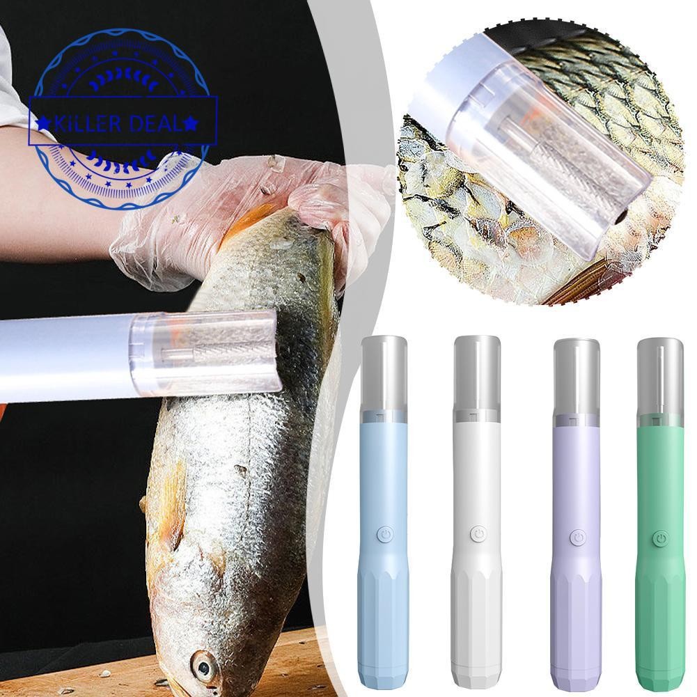 Portable Waterproof Fish Scaler Remover Electric Fish Scaler Tool For ...