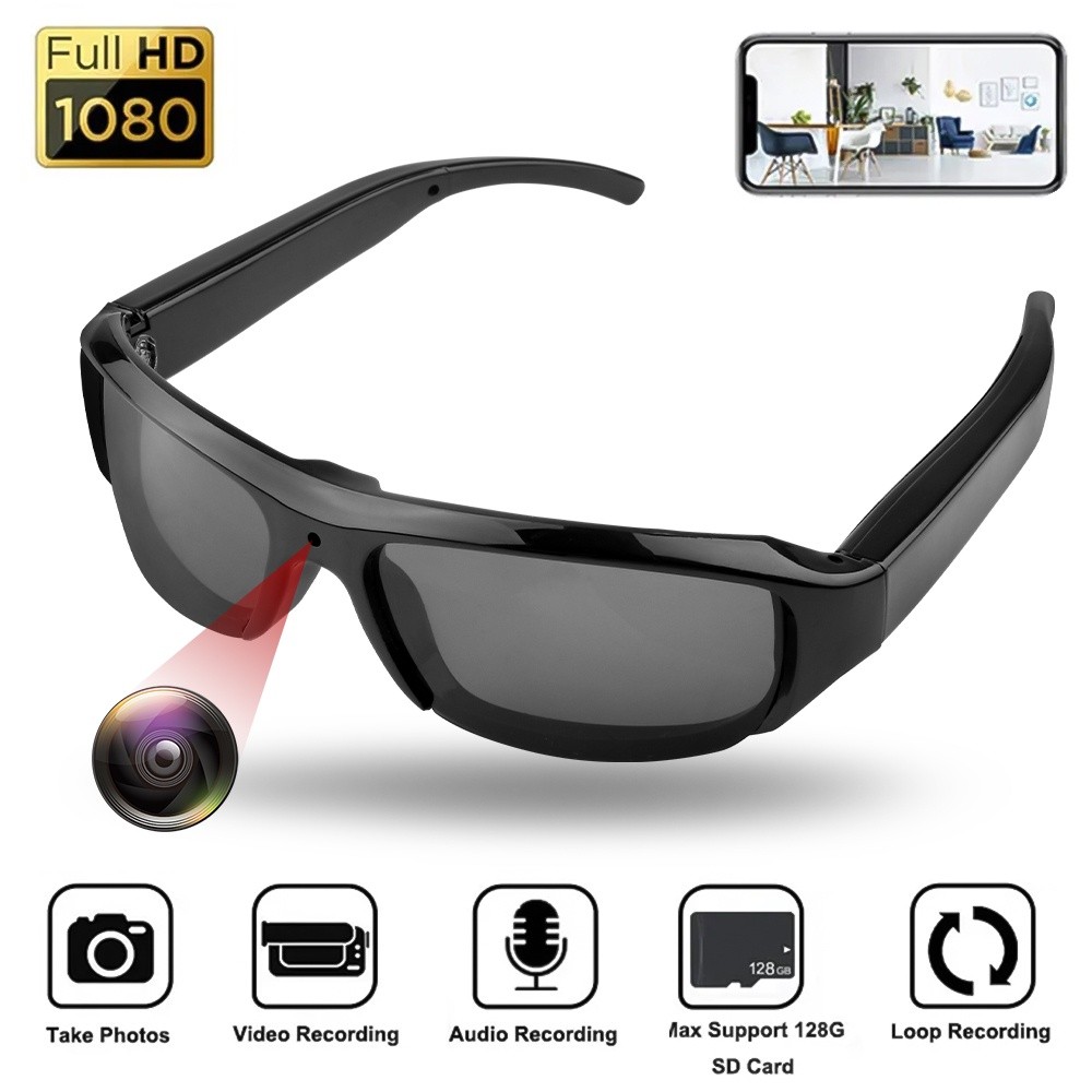 Camera Glasses Spy Camera Glasses Video Glasses HD 1080p Eyewear Video ...