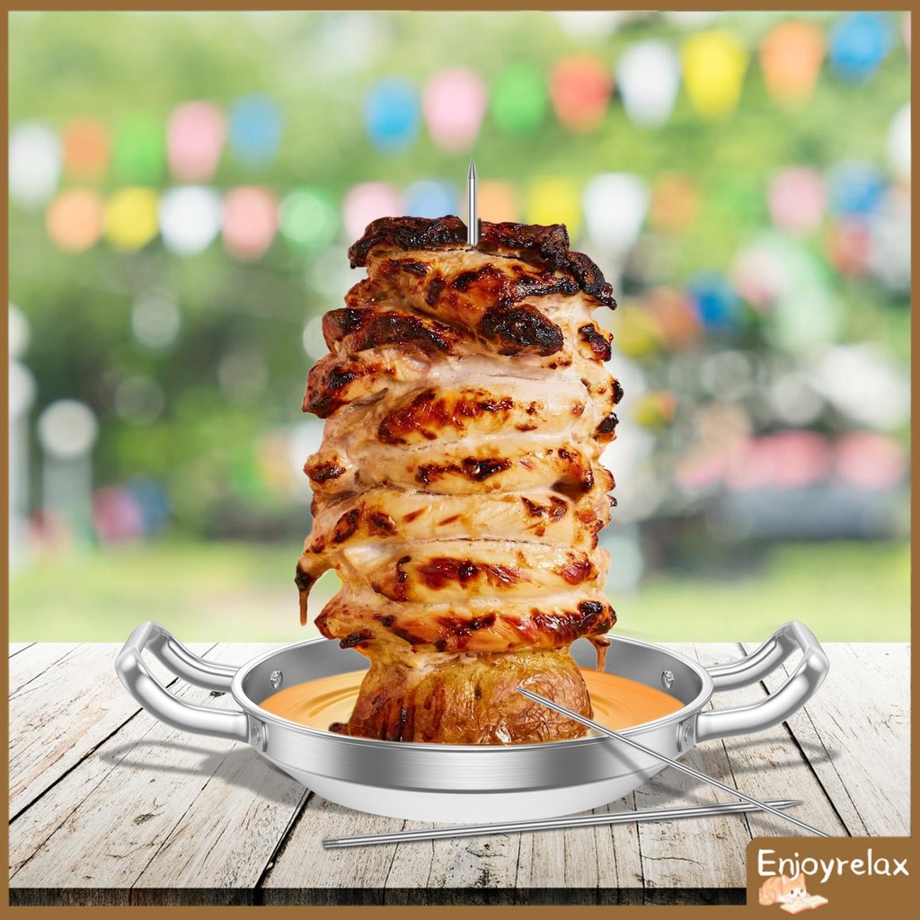 Al Pastor Skewer Stainless Steel Vertical Skewer Stand BBQ Vertical ...