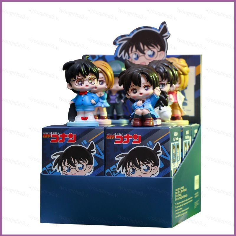 gh 6pcs Blind box Detective Conan Action Figure Q version Conan Edogawa ...