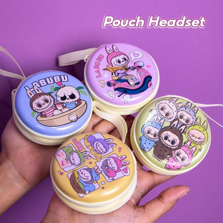 Labubu Character Multi-Purpose Round Capybara Coin Purse Pouch Labubu ...