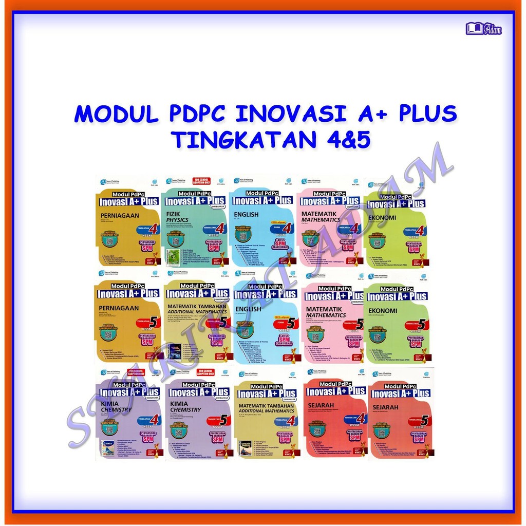 [ADM] MODUL PDPC INOVASI A+ PLUS TINGKATAN 4 DAN 5 | Shopee Malaysia