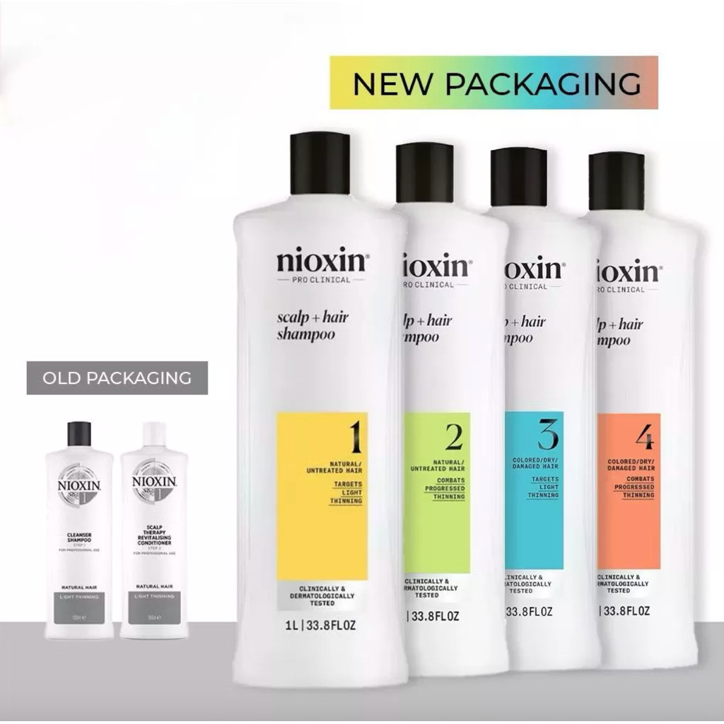 NIOXIN Shampoo/Conditioner Professional (1000ml) System 1/2/3/4/5/6 ...