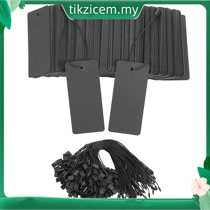 400 Set Black Price Tags with String Gift Tags with Safety Pins Custom ...