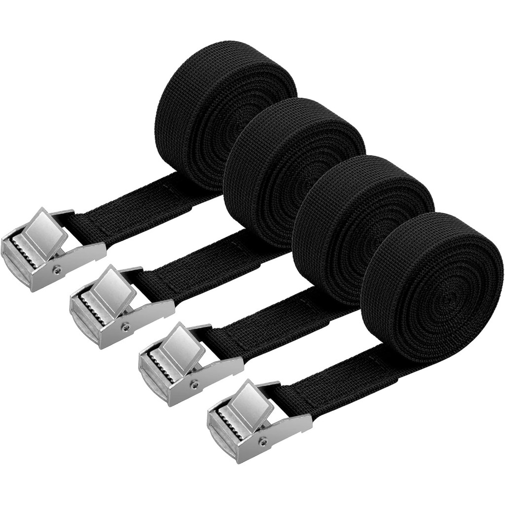 Tie Down Straps, 4 Pack Heavy Duty Tensioning Belts, 2M Adjustable ...