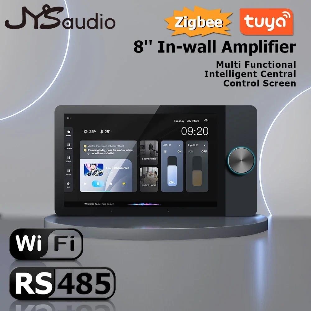 TUYA Alexa WiFi Bluetooth Amplifier 8" Wall Touch Screen Android Amp ...