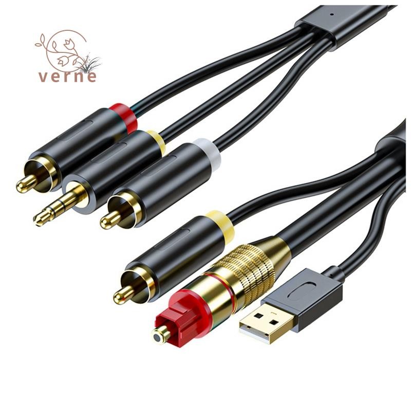 Digital Optical to Analog 3.5mm AUX Audio Cable Optical to Adapter ...