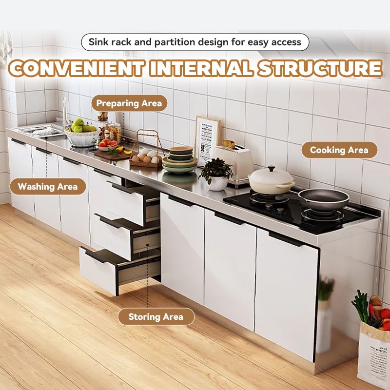Kitchen Storage Cabinet Sets kichen Sink Base Simple Cabinet Stove ...