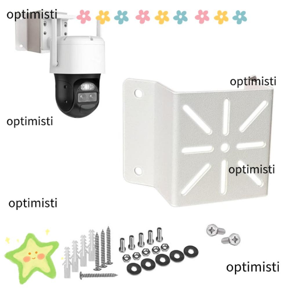 OPTIMISTI Outdoor Wall Bracket, Wall-mounted White Corner Mounting ...