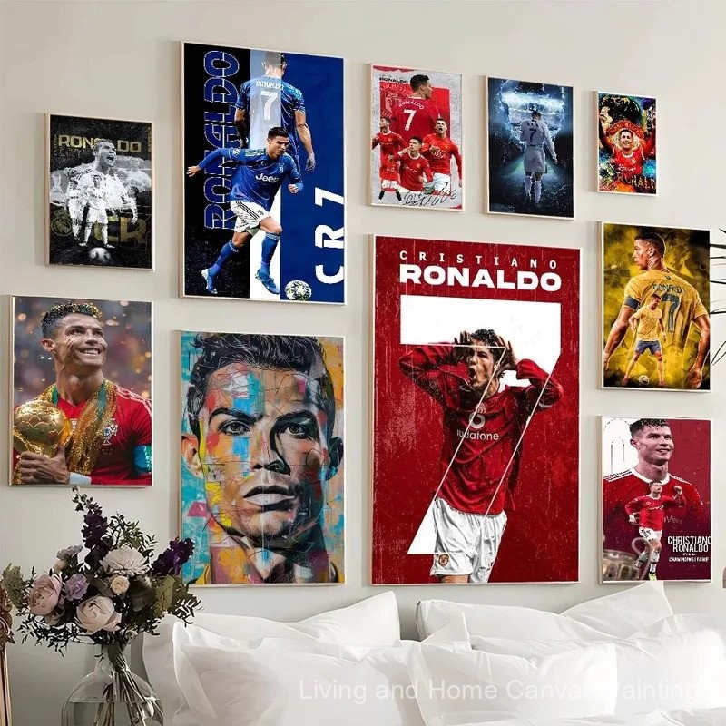 Super football star CR7 Cristiano Ronaldo anime poster high-definition ...