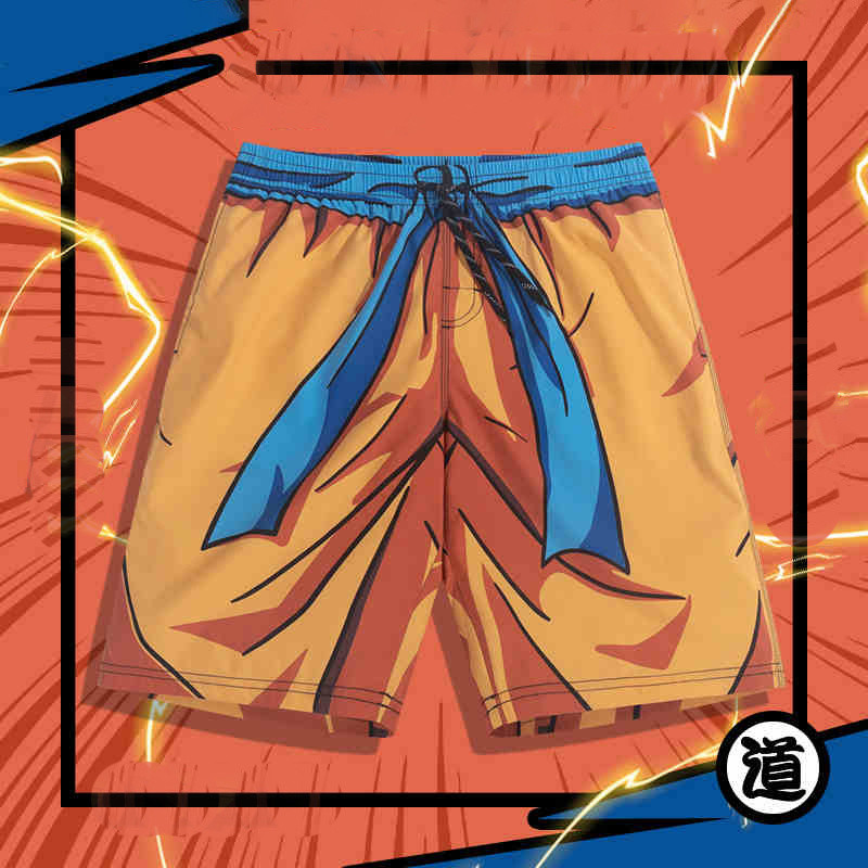 Dragon Ball Beach Shorts Male Son Goku Super Saiyan Swimming Trunks ...