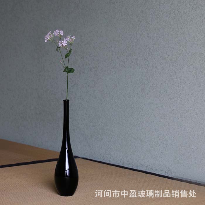 Buatan tangan, pasu kaca, sisipan bunga, alat peraga ikebana, botol ...