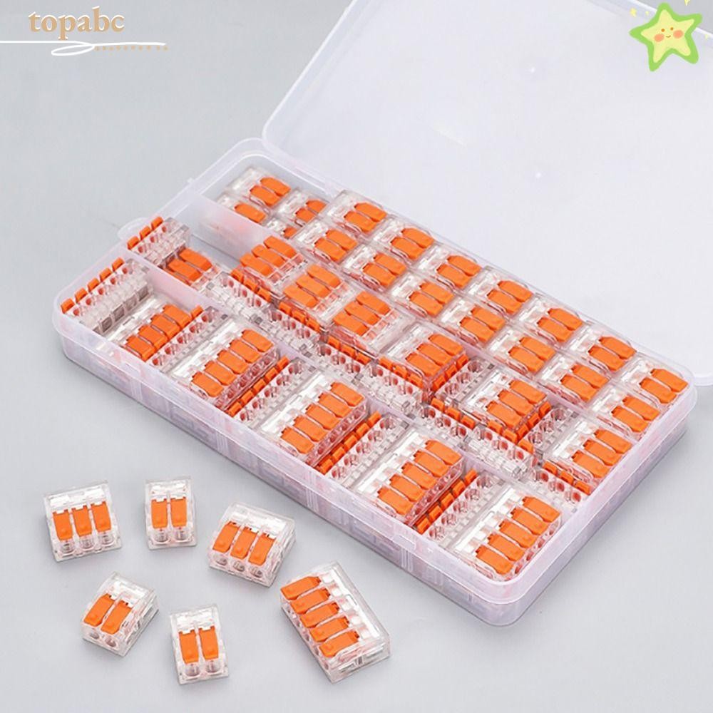 TOPABC Wire Connector, Compact Mini Quick Terminal Block, Docking ...