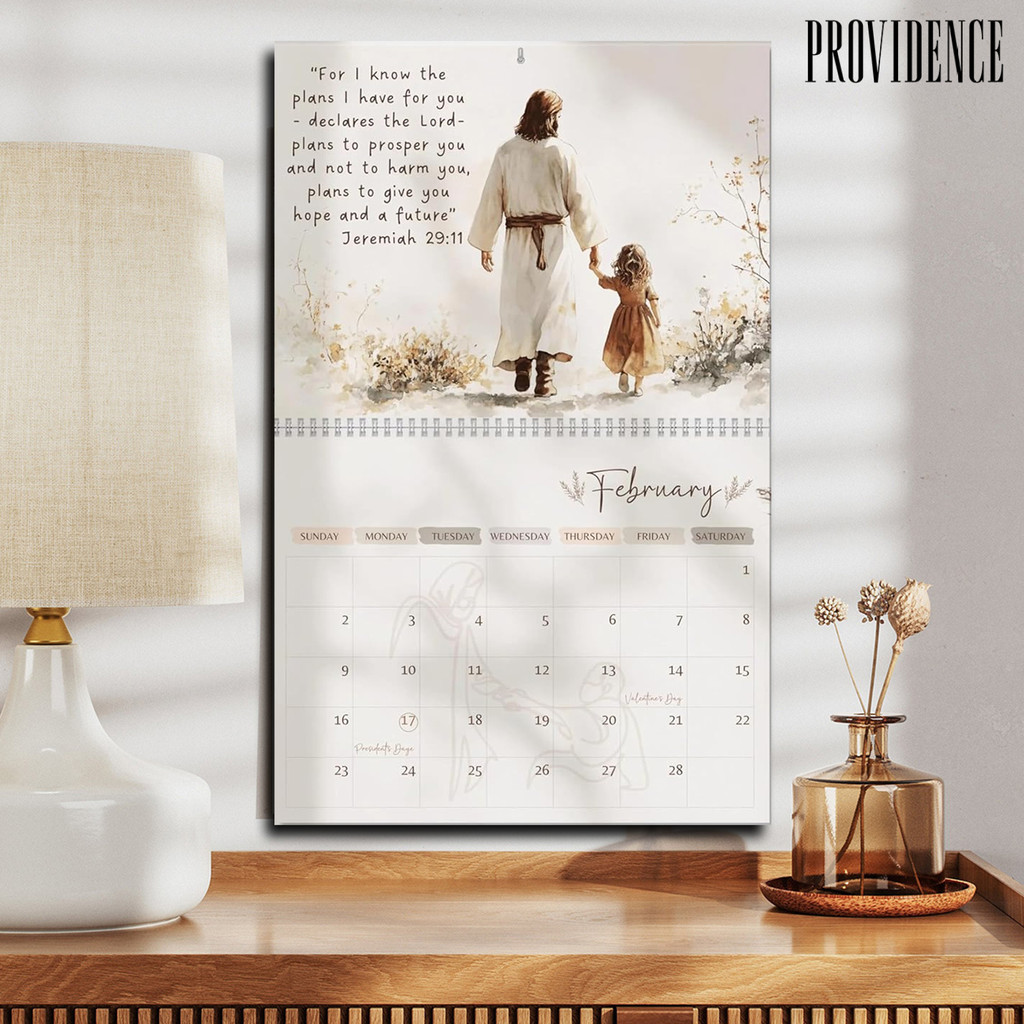 【providence】2025 Jesus Wall Calendar Religious Artwork Wall Calendar ...