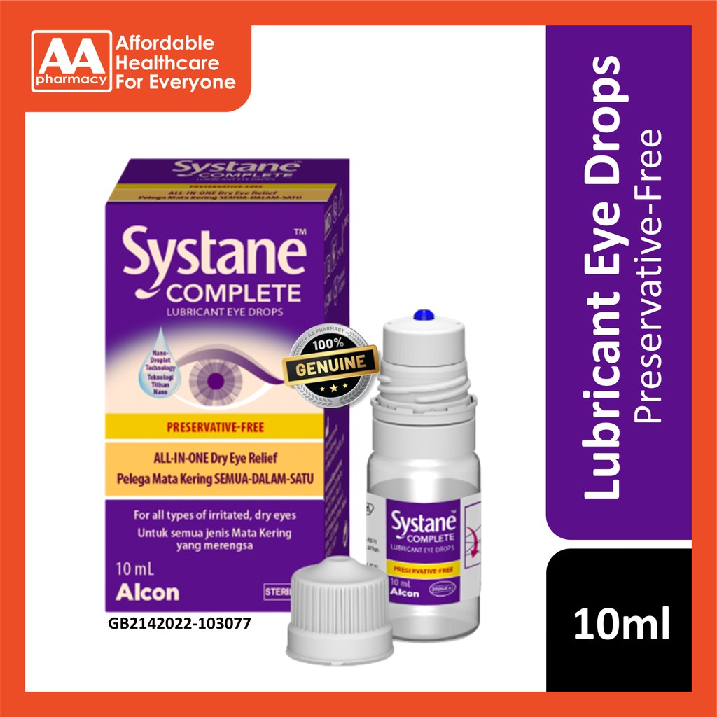 Systane Complete Preservative-Free Eye Drops 10ml | Shopee Malaysia