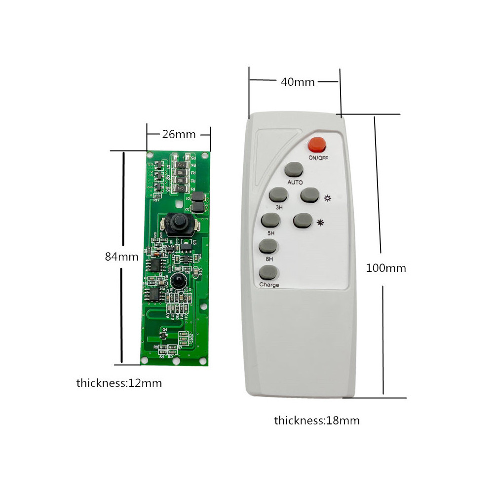 Solar Light Control Circuit Board Microwave Radar Human Body Induction ...