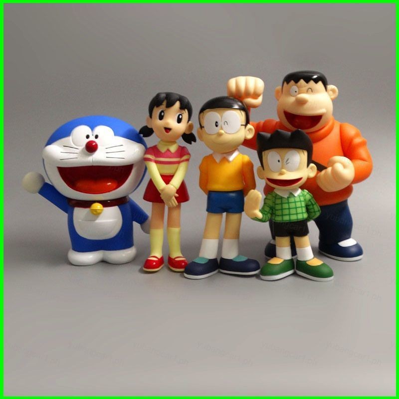 YB1 5pcs Doraemon Action Figure Shizuka Minamoto Nobita Nobi Honekawa Suneo Big G Model Dolls ...
