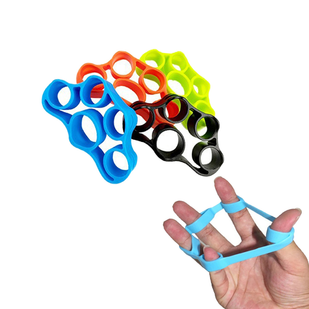 PAS-Silicone Hand Exerciser Grip Strength Wrist Exercise Finger ...