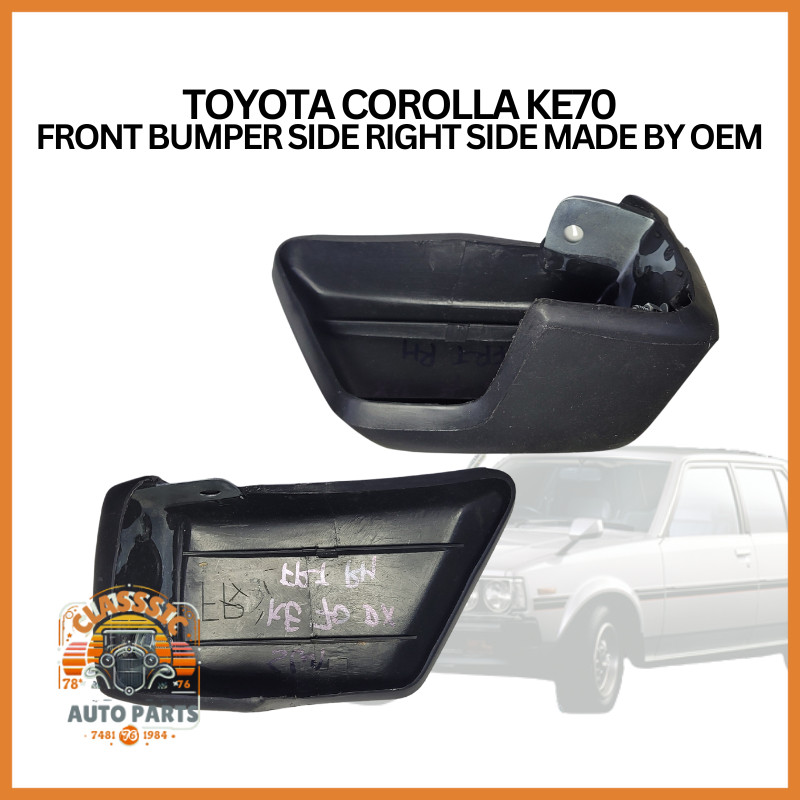 TOYOTA COROLLA KE70 FRONT BUMPER SIDE RIGHT SIDE MADE BY OEM | Shopee ...