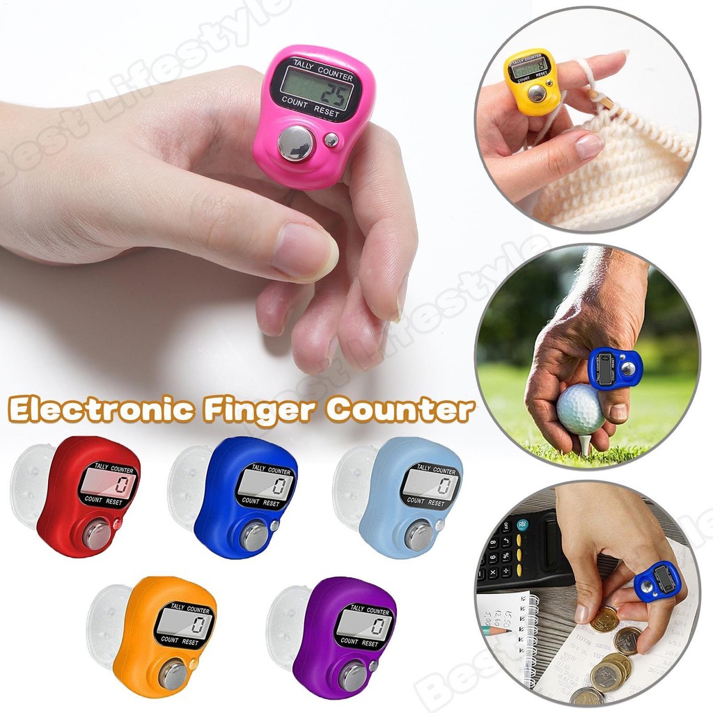 Electronic Finger Counter Digital Display Counter Resettable Finger ...