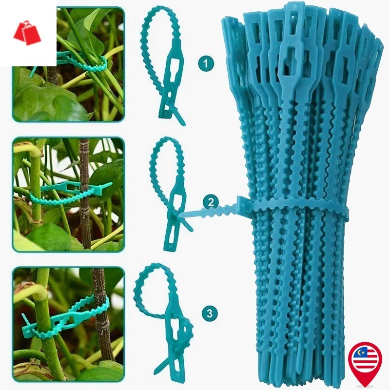 BK-Garden Cable Ties Adjustable Plant Vine Self-locking Zip Cables Tie ...