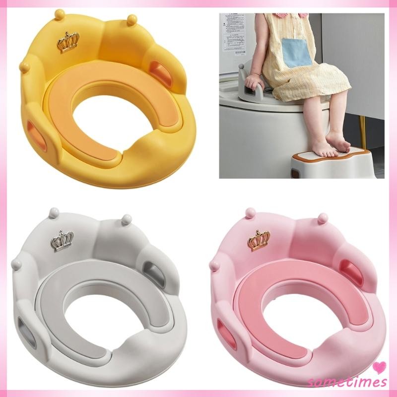 Time Baby Potty Training Toilet Seats with Handles Splash Guard Rubber ...