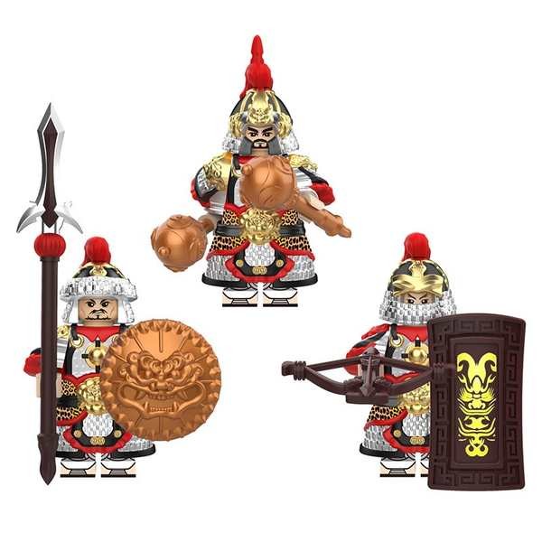 lego Anak patung minifigure bata Lego, askar Dinasti Song, pikemen ...