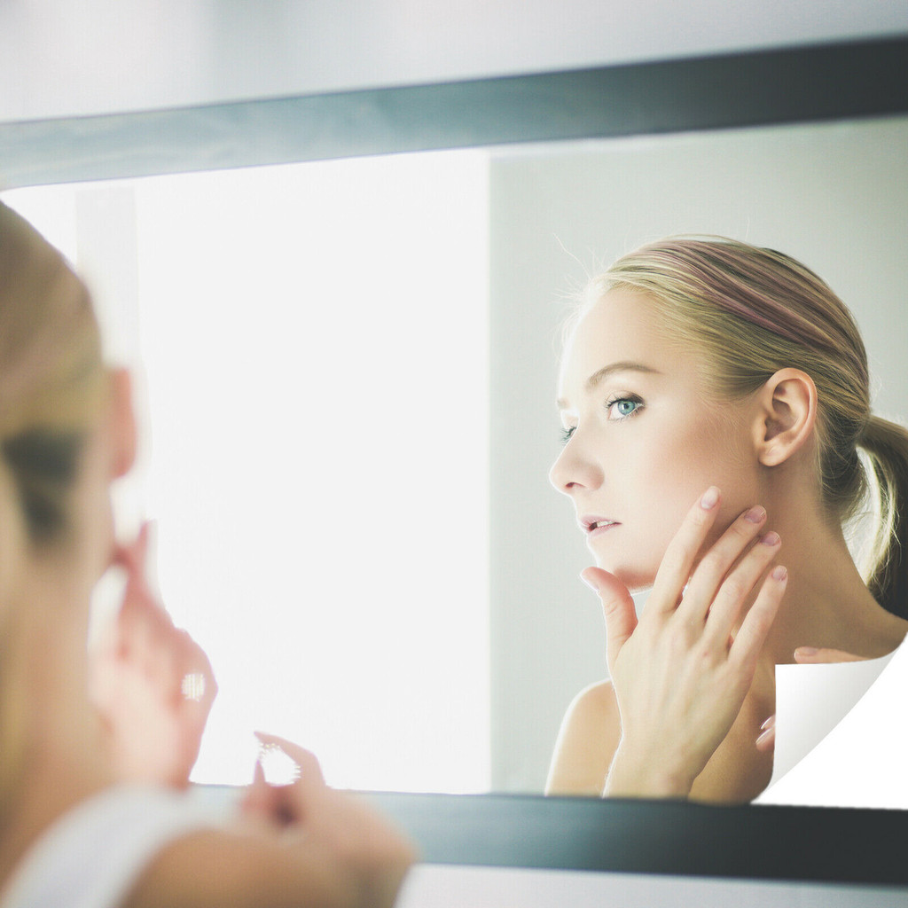 Acrylic Flexible Mirror Sheets, 1PC Self Adhesive Mirror Tiles Square ...