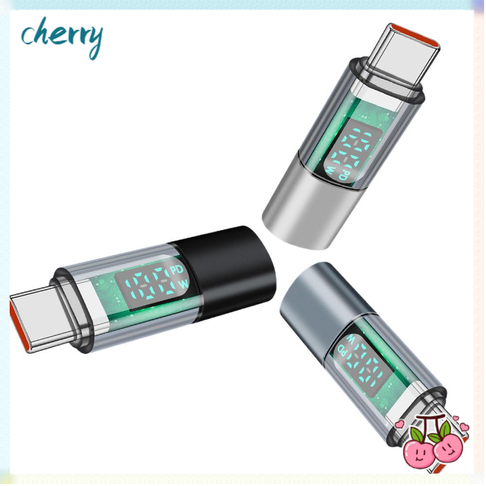 CHERRY USB-C Adapter, 480Mbps Digital Display Type-C Power Meter ...