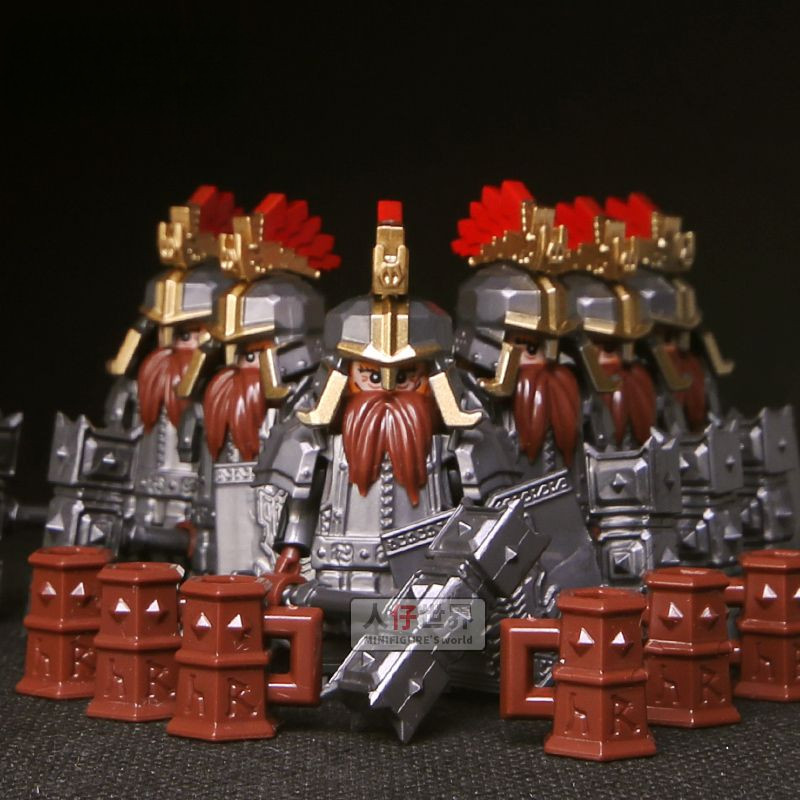 Compatible with Lego Hobbit Medieval Military Soldiers Plastic Building ...