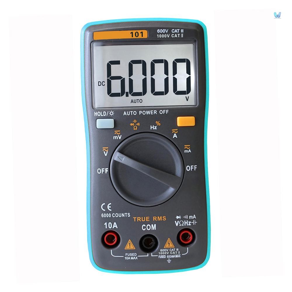 RICHMETERS RM101 True RMS Multifunctional LCD Digital Multimeter DMM DC ...