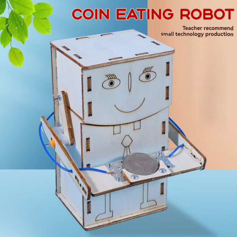 Coin robot children's handmade technology small production creative ...